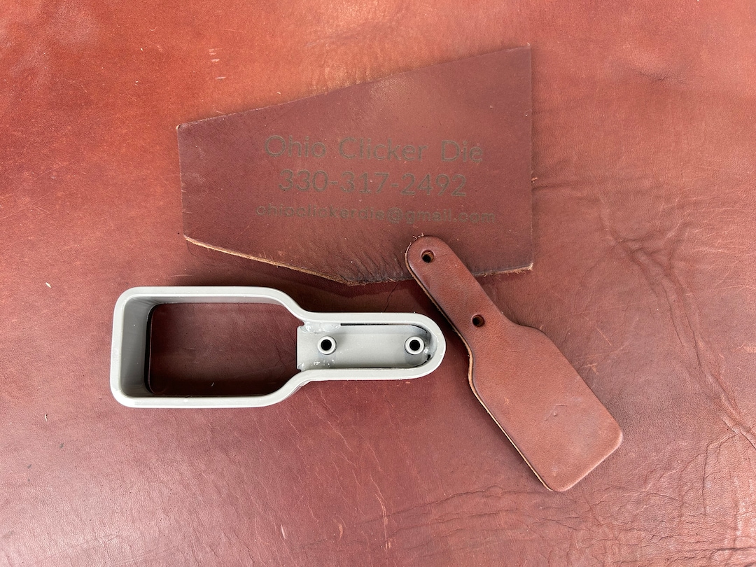 Rectangle Key Fob With Holes Leather Clicker Die - Etsy