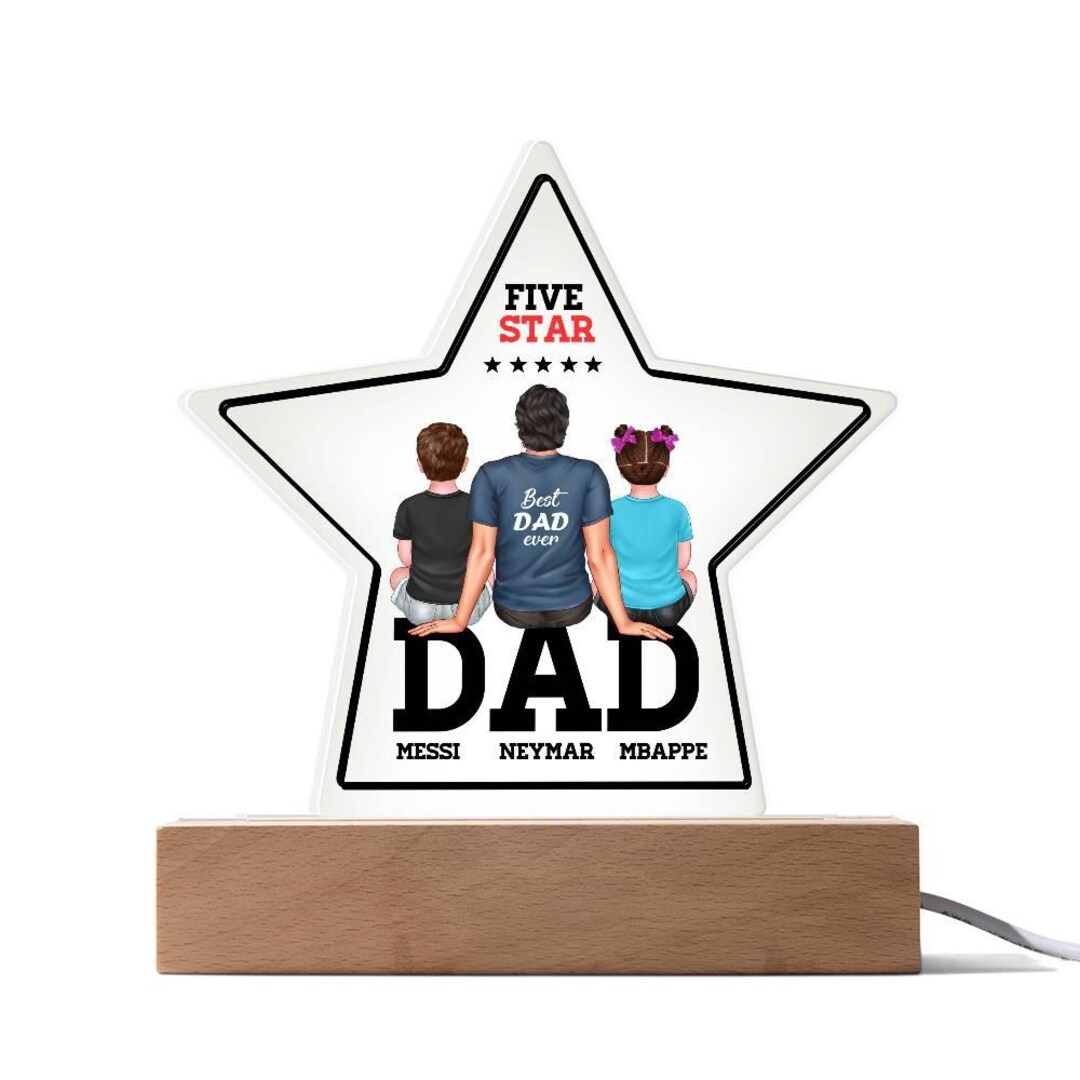 Personalize Dad Star Acrylic Keepsake, Father's Day Gift, Custom ...