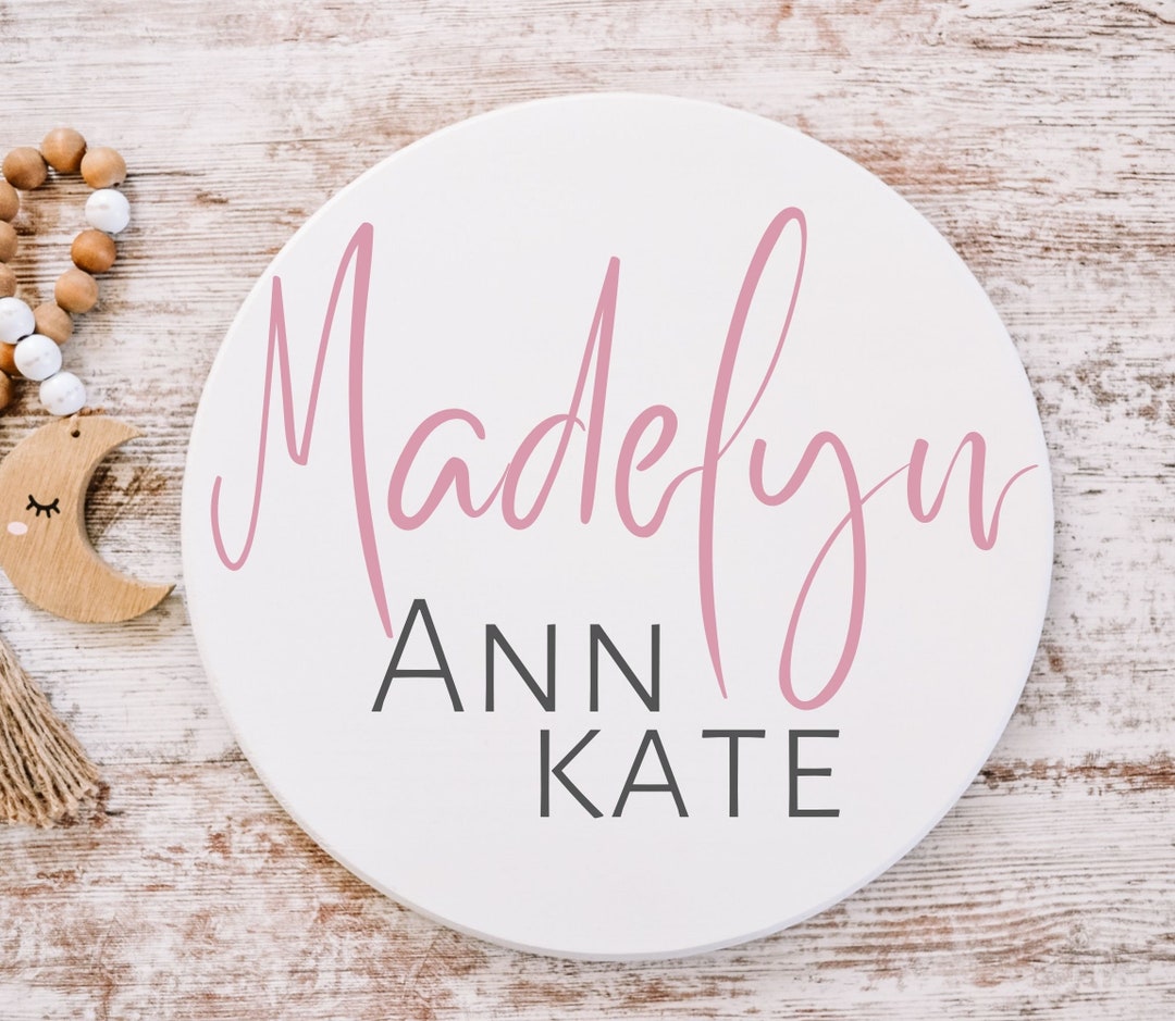 Baby Name Sign, Cute Door Sign, Wall Sign, Door Hanger, Grandparents ...