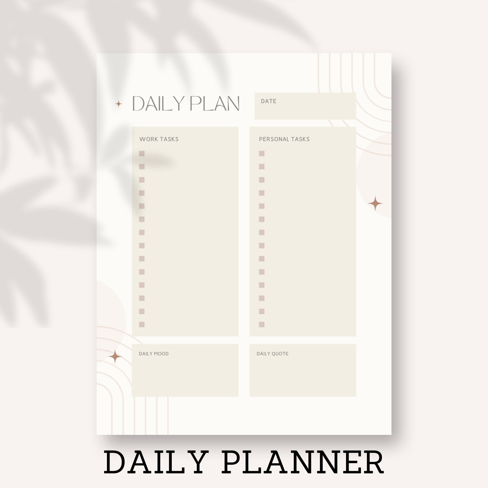 DAILY PLANNER PRINTABLE - To-do List Templates, Daily Schedule Planner ...