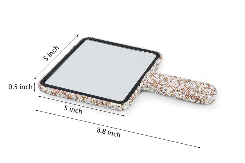 Rhinestone Handheld Mirror - Etsy