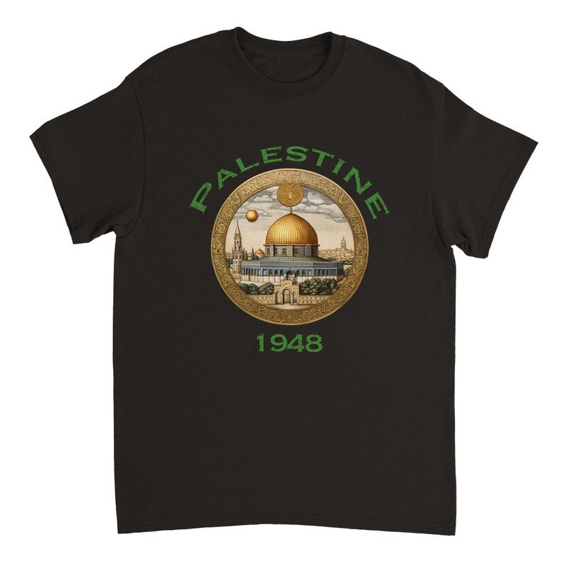 Palestine Emblem T-shirt | Palestine | Chest | T Shirt | Unisex | Men ...