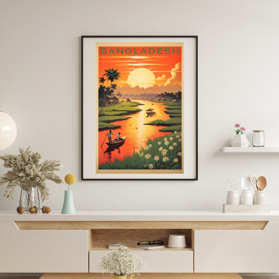 Bangladesh Travel Poster | Vintage | Travel | Wall Art| Poster ...