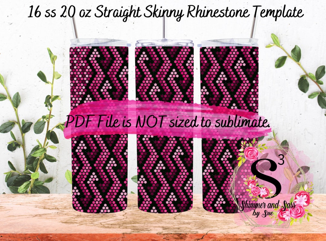 16 Ss 20 Oz. Arrows Abound Rhinestone Tumbler Template - Honeycomb ...