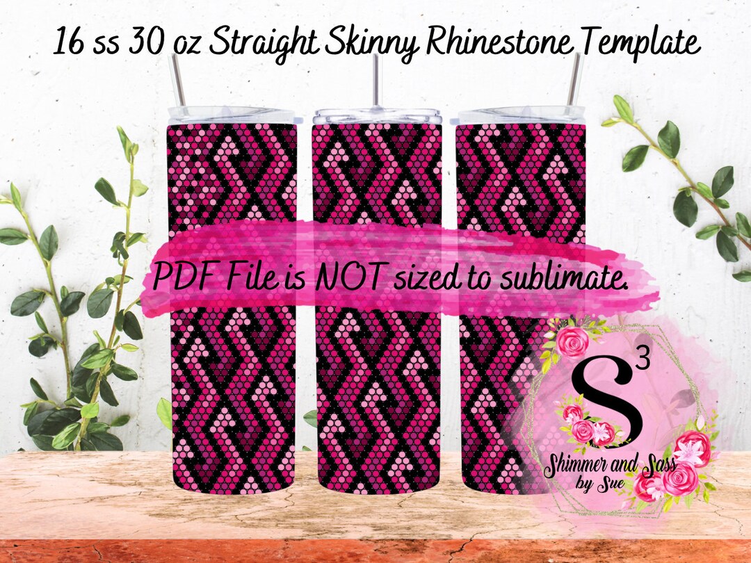 16 Ss 30 Oz. Arrows Abound Rhinestone Tumbler Template - Honeycomb ...