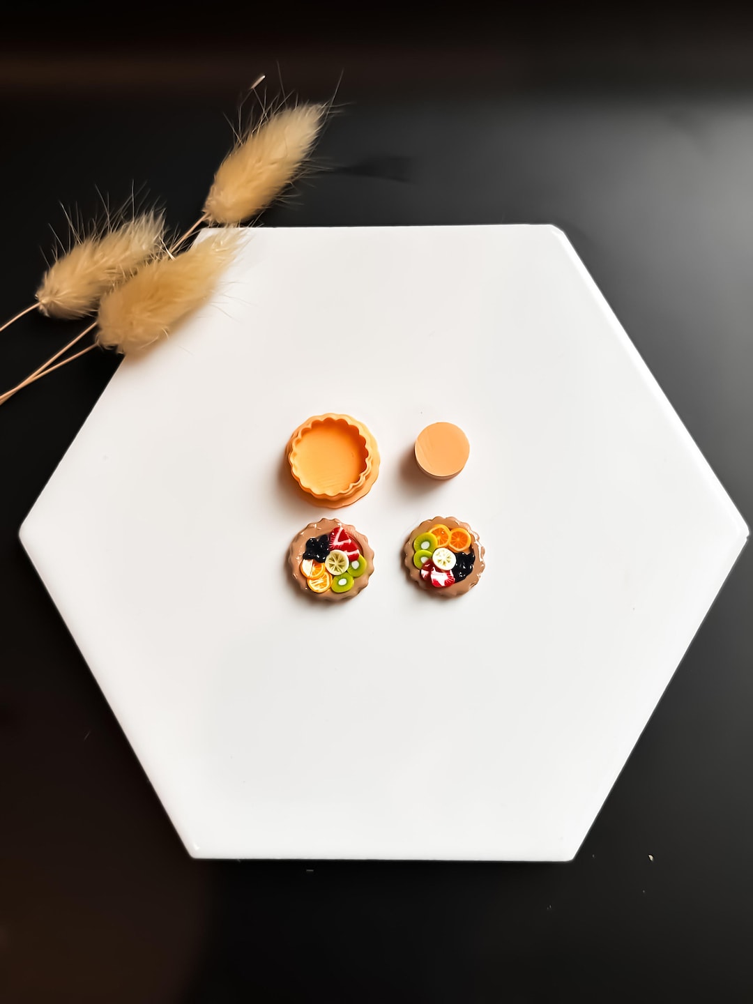 Mini Fruit Tart Polymer Clay Cutters | Pie Tart Miniature Cutters ...
