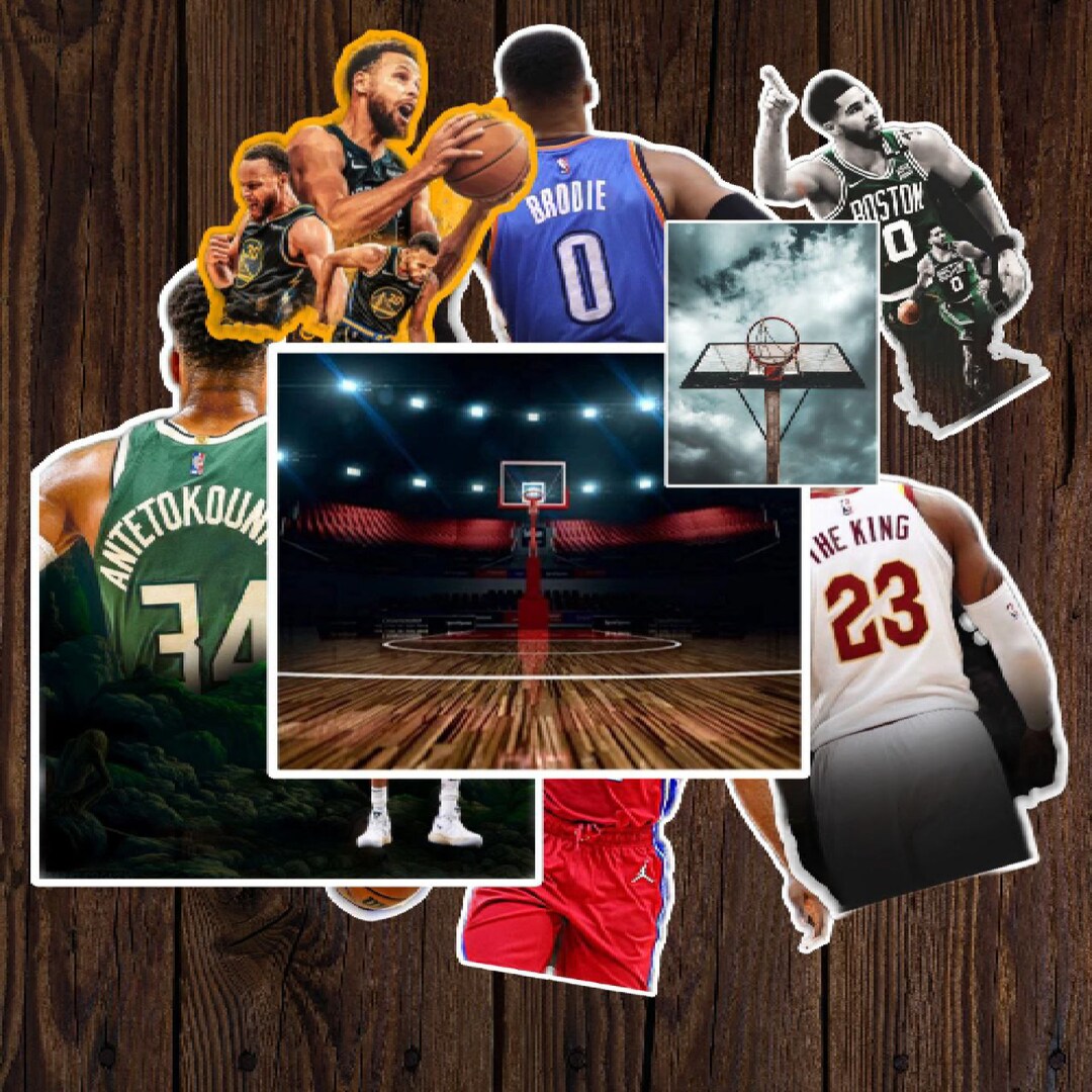 Basketball Sticker Pack Los Angeles Lakers Celtics Boston - Etsy