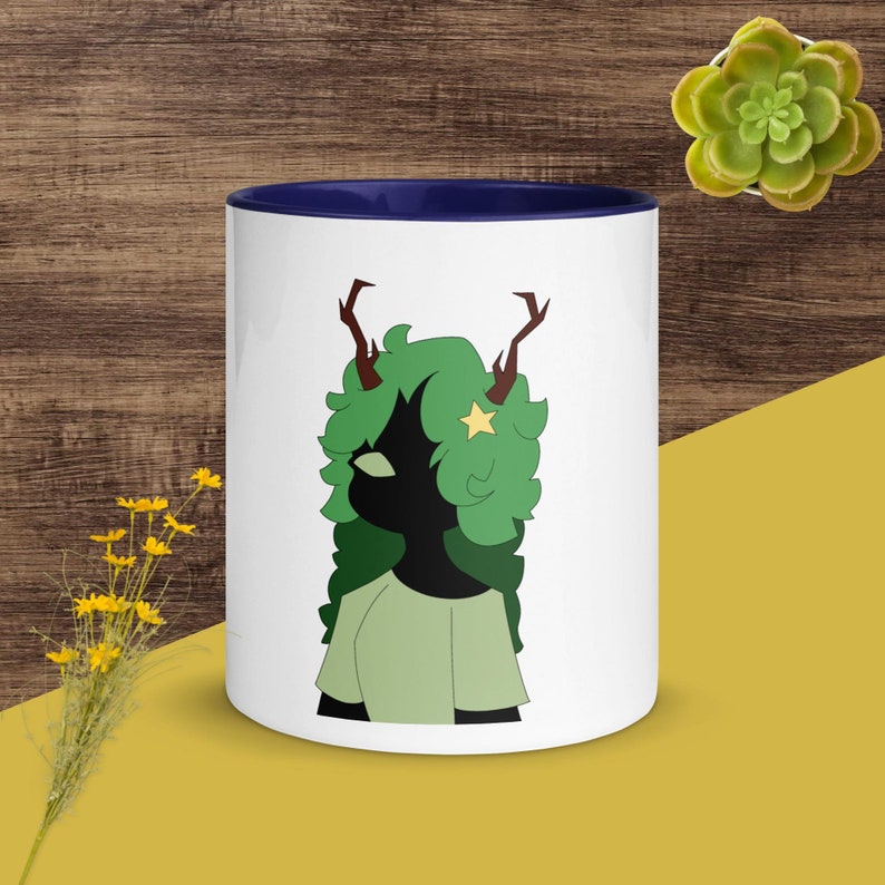 Weirdcore Aesthetic Mug With Color Inside, Original Artwork, Weird Oc ...