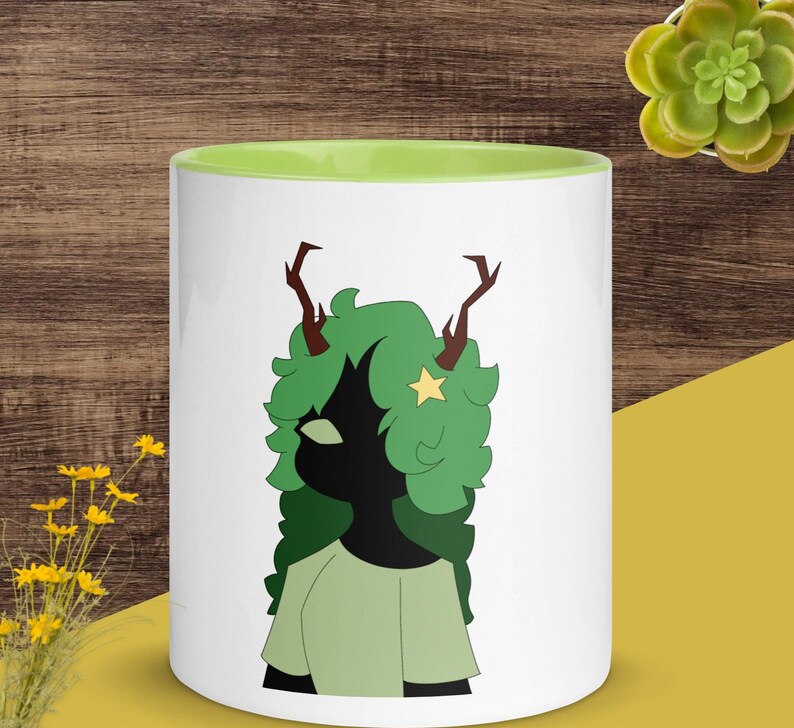 Weirdcore Aesthetic Mug With Color Inside, Original Artwork, Weird Oc ...