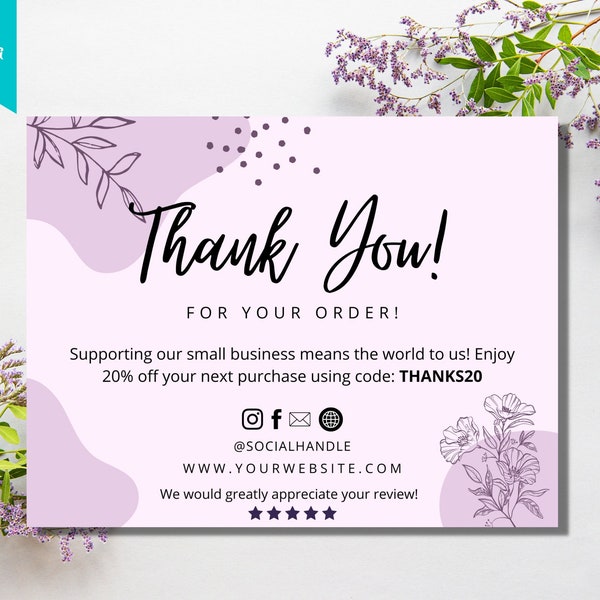 Small Appreciation Cards - Etsy