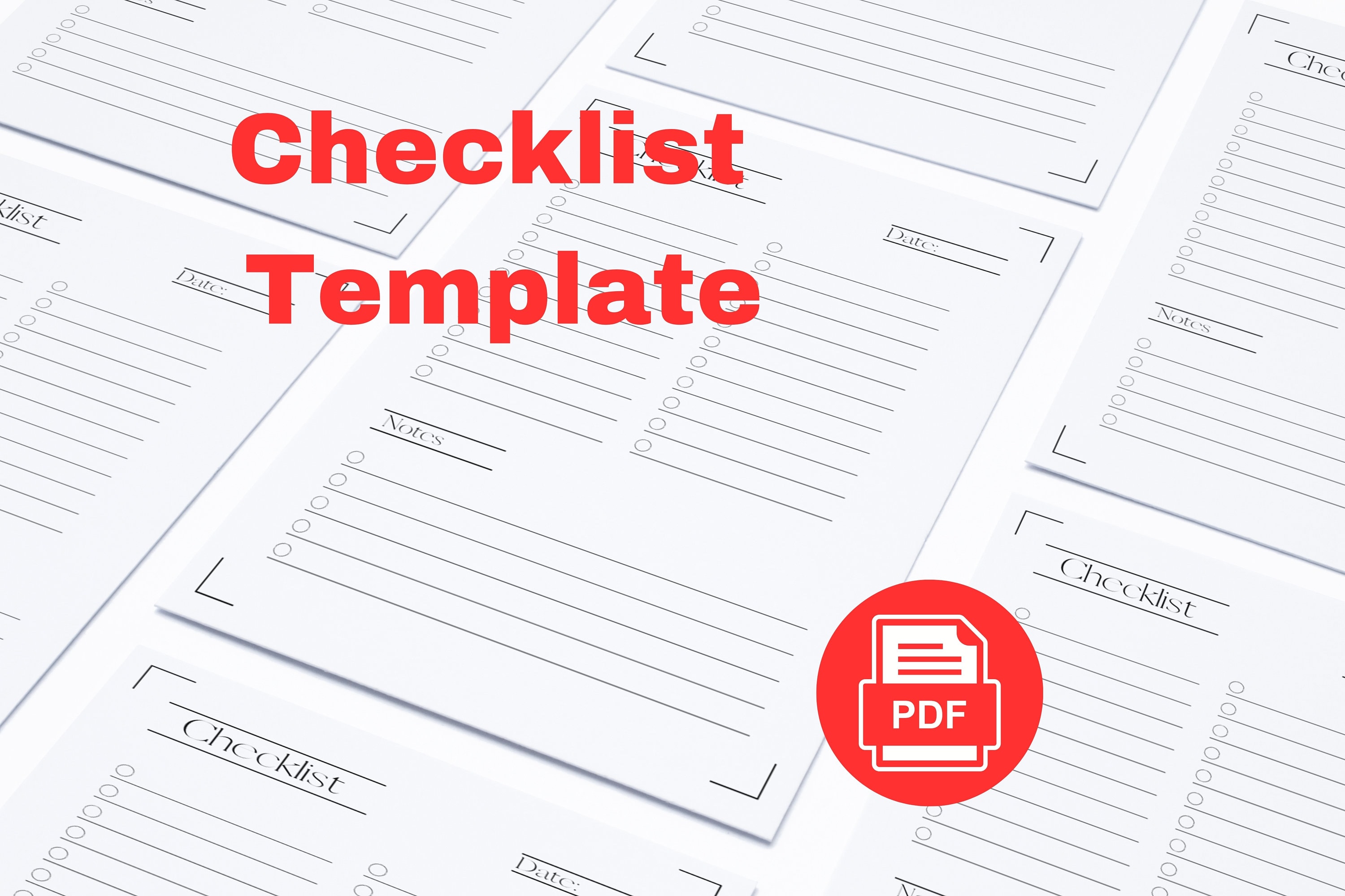 Checklist Template Printable, Simple Checklist Template A4 Size, to Do ...