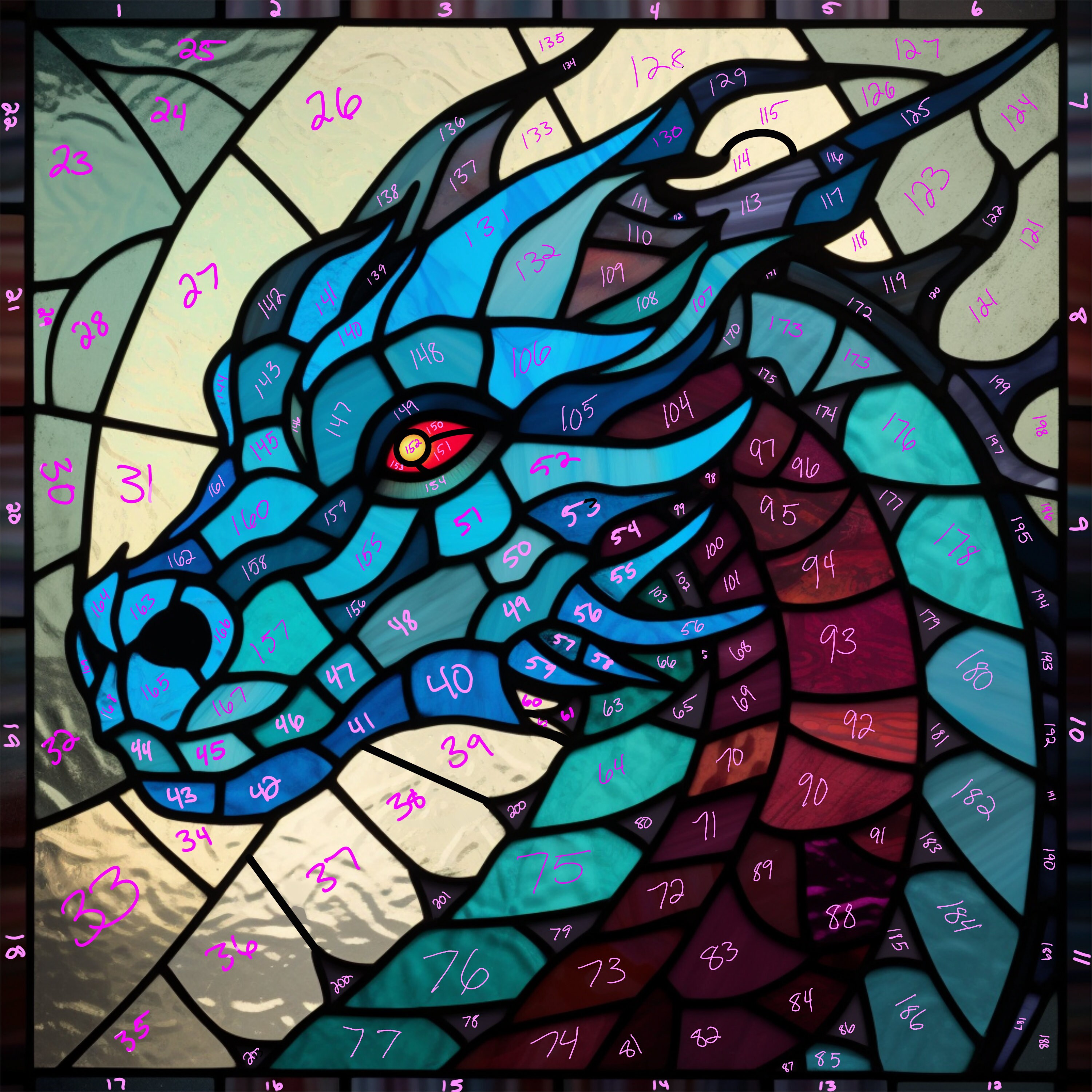 Dragon Stained Glass Window Panel at James Ivery blog