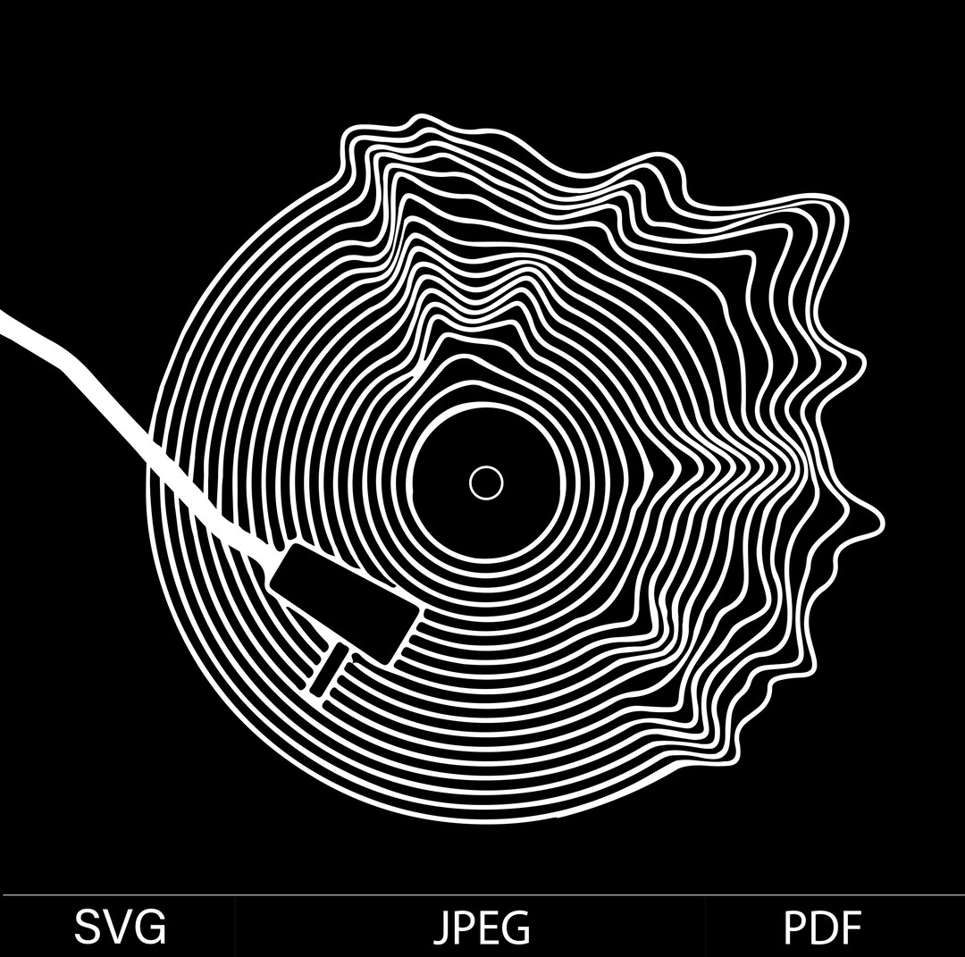 Vinyl Record Svg, Vinyl Record Png, Music Disc Record Svg, Vinyl Disc ...