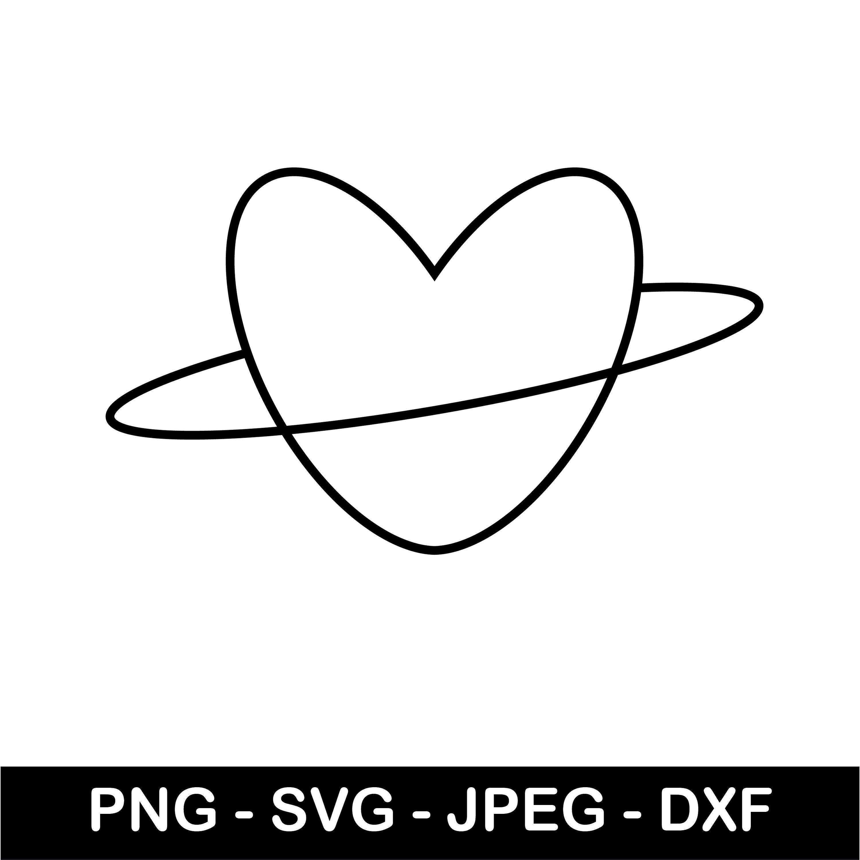 Hearts Svg Bundle, Heart Outline Svg, Heart Cut Files, Heart Clipart ...