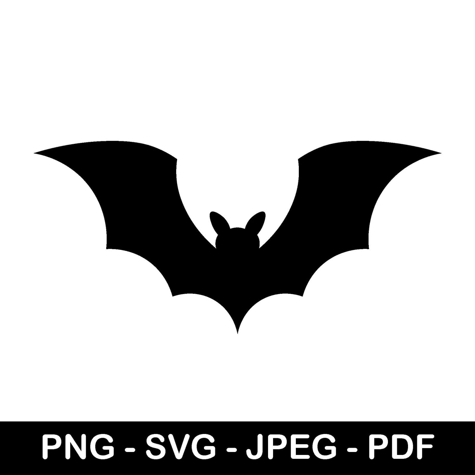 Bat SVG, Bat Svg for Commercial Use, Cut File, Halloween Svg, Digital ...