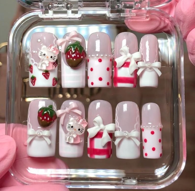 Custom Press on Nails! (gel X) - Etsy