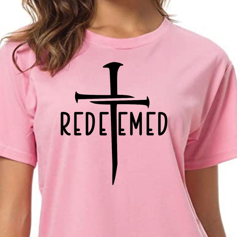Redeemed Cross SVG, Christian SVG, PNG Digital Download, Girls Trip Clipart, Cut Files for ...
