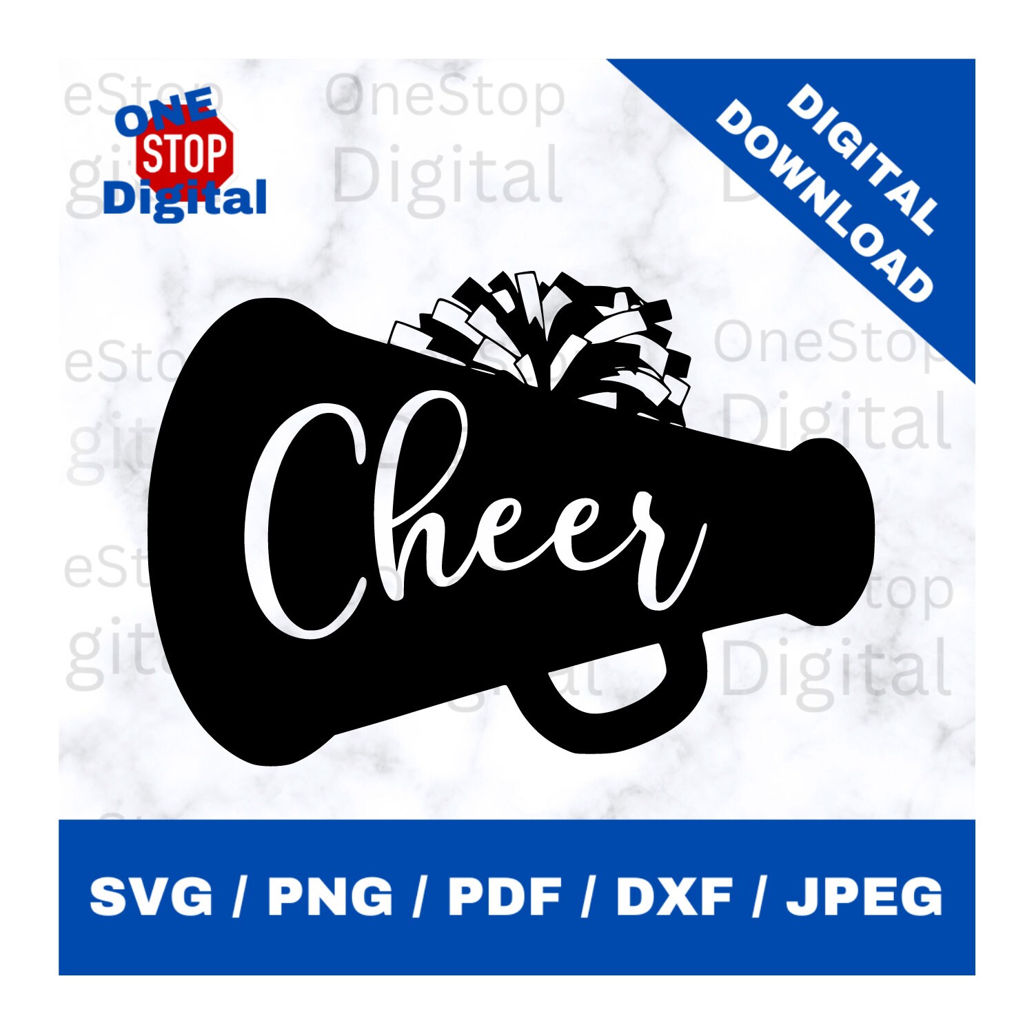 Cheer Megaphone, Cheer SVG, PNG Digital Download, Cheerleader, Cut ...