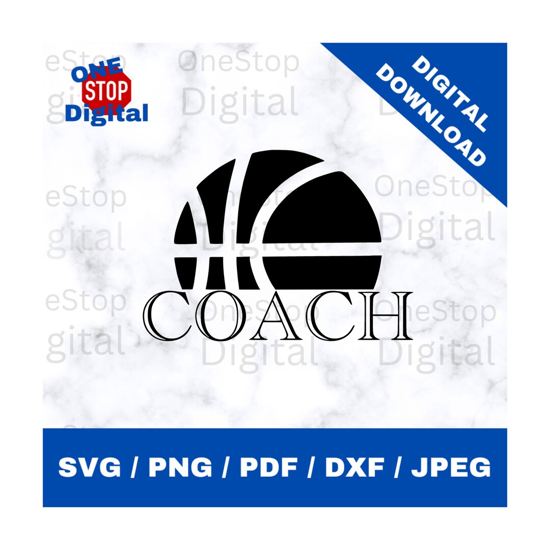 Basketball Coach, PNG Digital Download, Clipart, Cut Files for Cricut ...