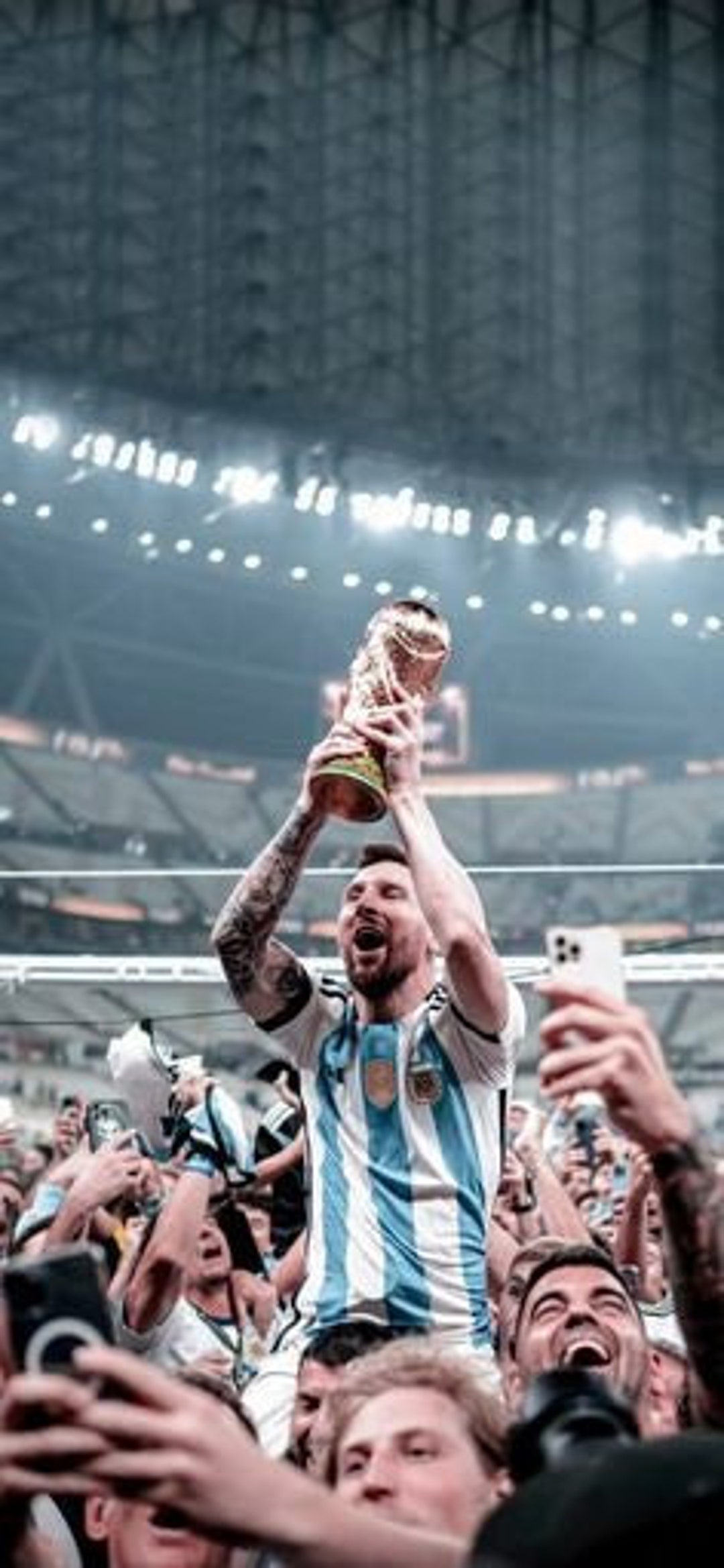 Lionel Messi World Cup Trophy Poster - Etsy Canada
