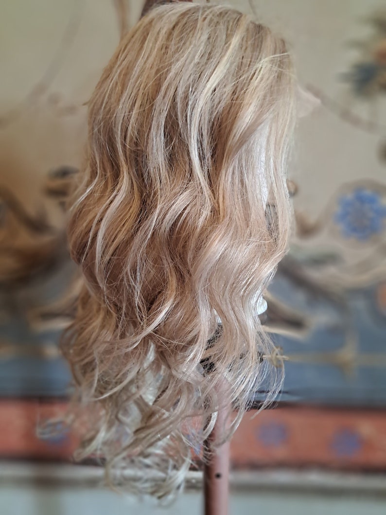 100% Human Hair Blonde Balayage Wig - Etsy