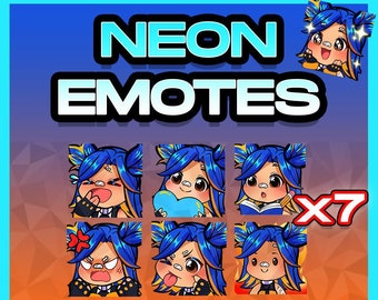 Cute Valorant Neon Emotes BUNDLE Twitch, Discord, Youtube - Etsy