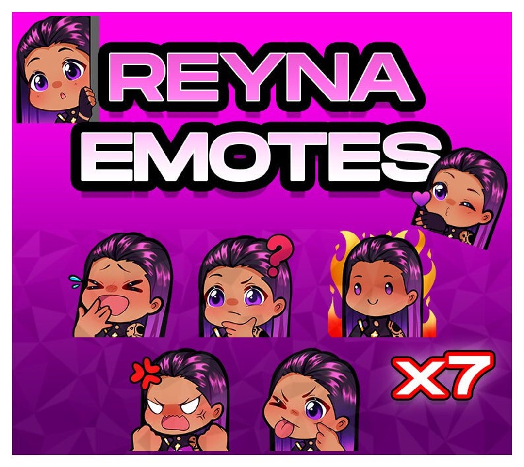 LIMITED RUN Cute Valorant Reyna Emotes BUNDLE Twitch - Etsy