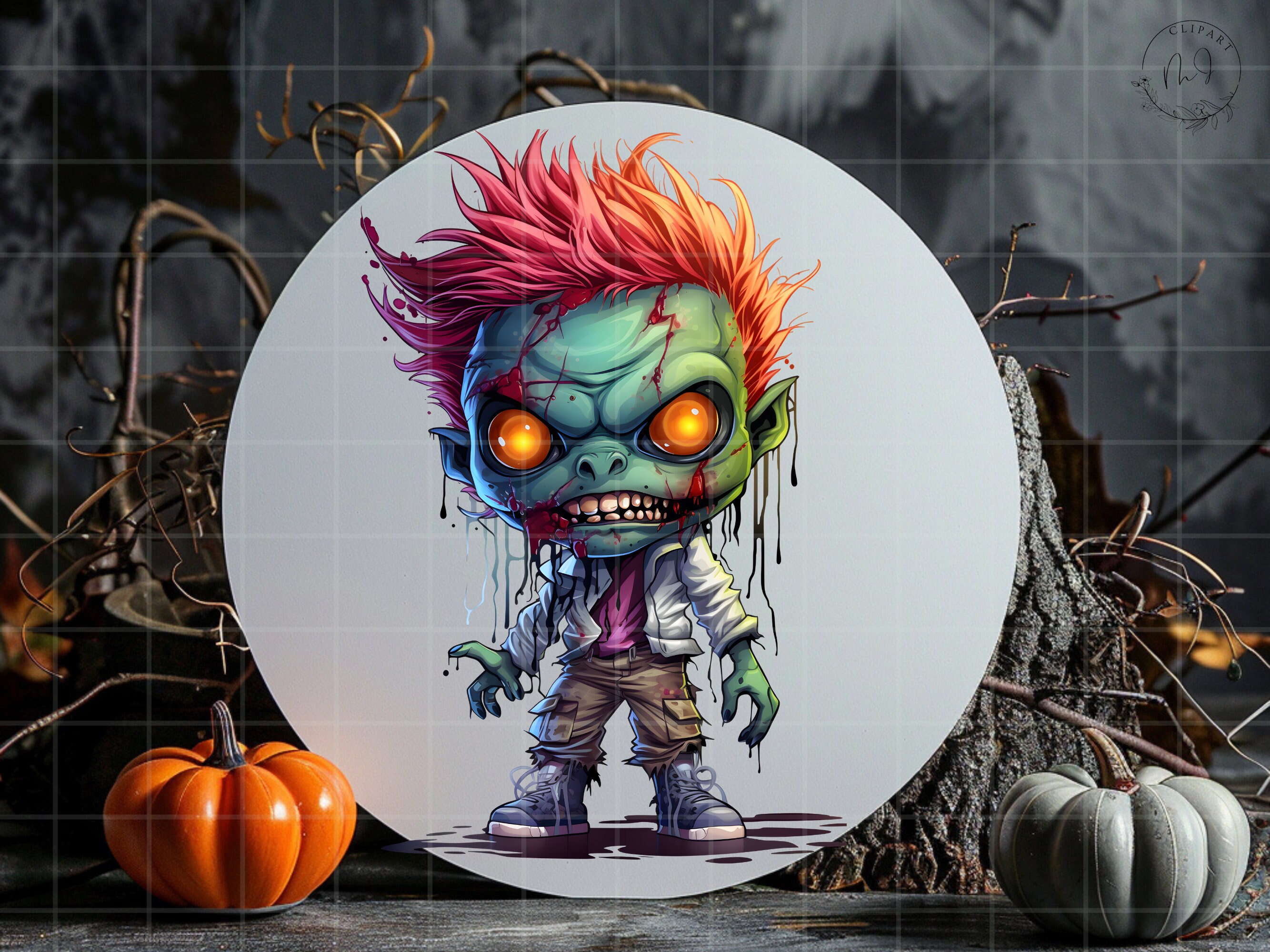 Zombie Boys Clipart PNG, Halloween Monsters Clipart, Halloween Party ...