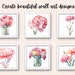 Watercolor Carnation Birth Month Flower Clipart|birth Flower Bouquet ...
