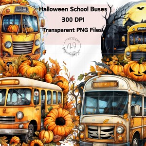 Halloween Schulbus PNG, Gruselige Schule, Bus Clipart, Halloween ...