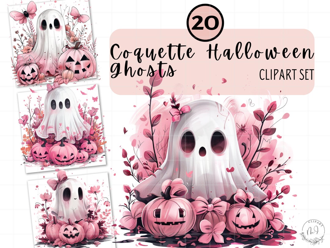 Coquette Ghost Clipart, Coquette Halloween, Coquette Bow Png, Spooky ...