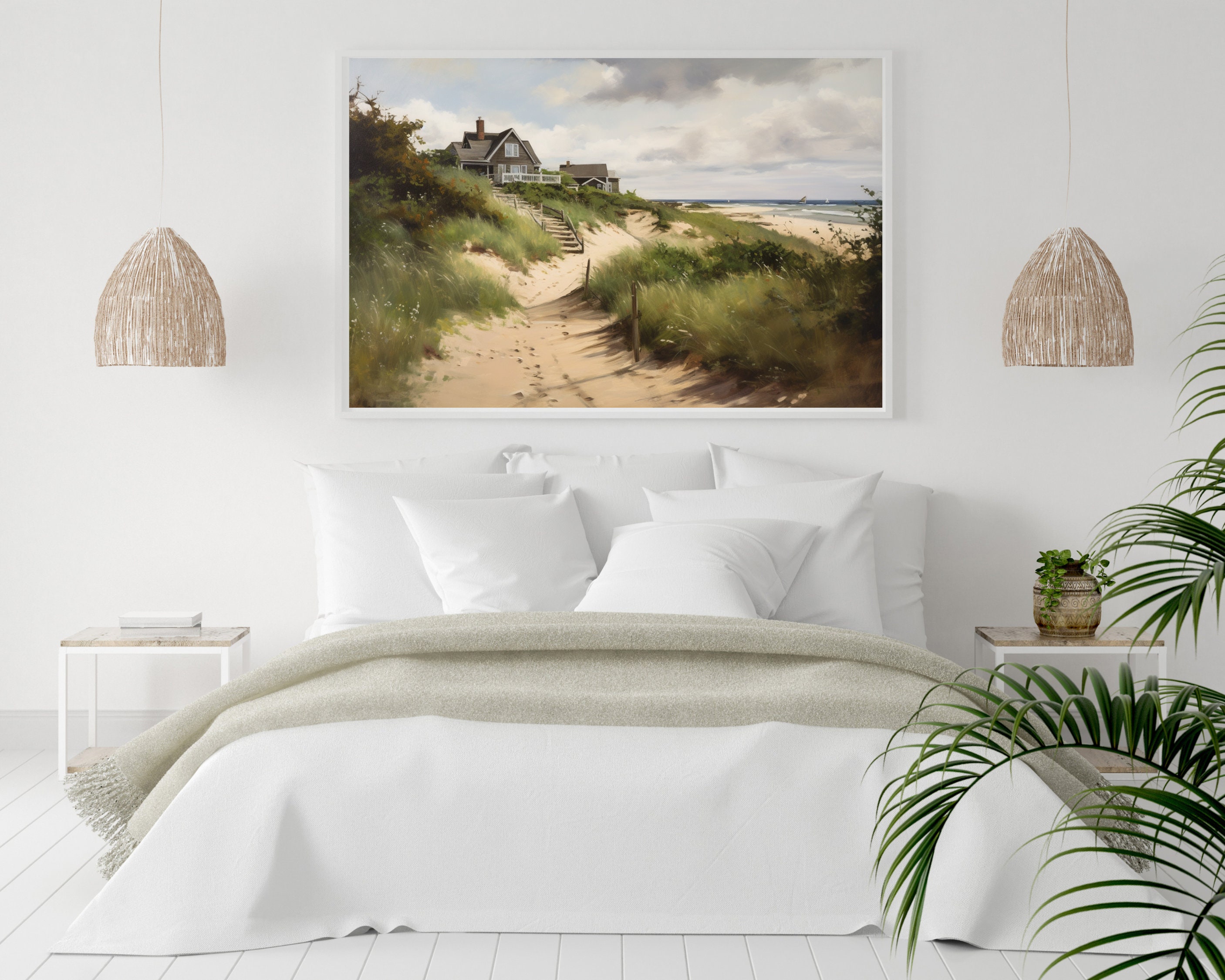 Cape Cod Inspired Beach and Seascape Oil Painting Print, 938 DPI - Etsy