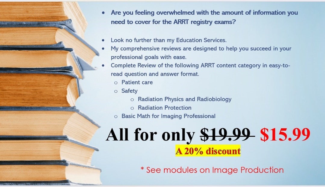Radiology ARRT Registry Review and Study Guide - Etsy