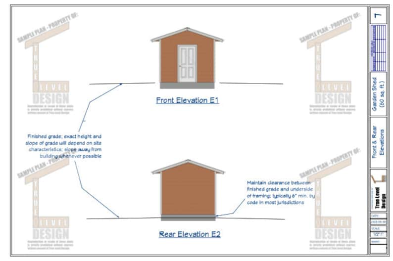 8x10' Garden Shed - Slab on Grade - Etsy