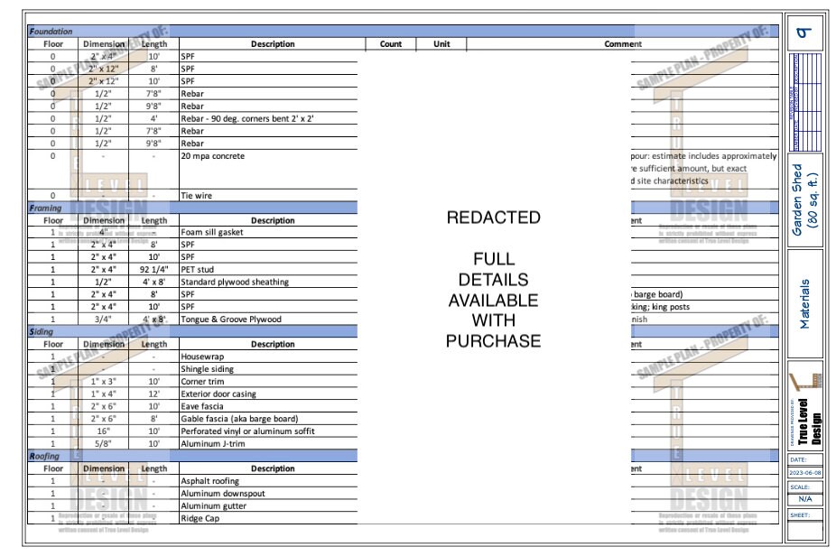 8x10' Garden Shed - Slab on Grade - Etsy