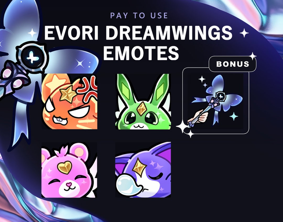 Evori Dreamwings ANIMATED EMOTES SET Static valorant twitch, Discord ...