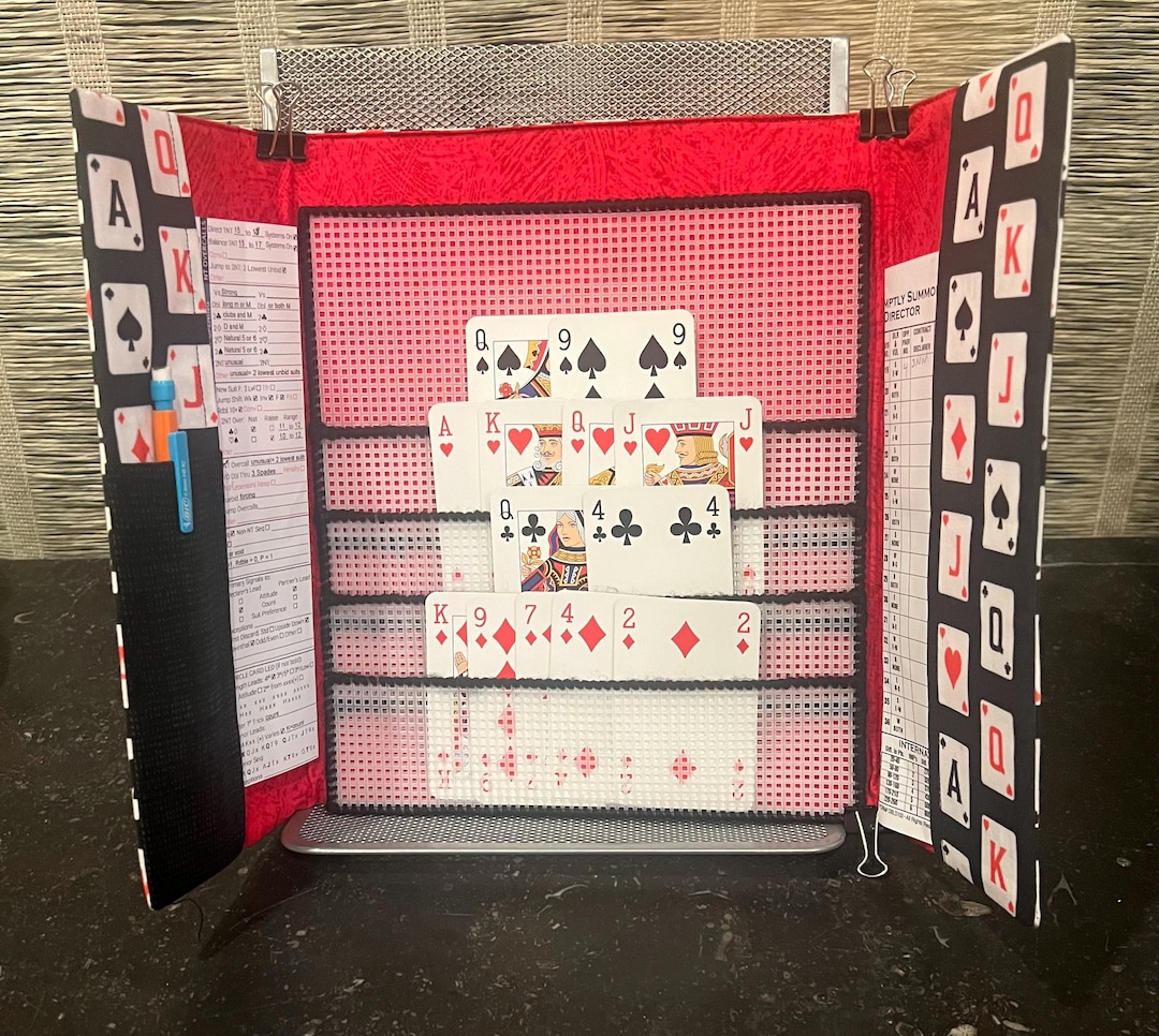 Bridge Card Holder With Choice of Fabric - Etsy