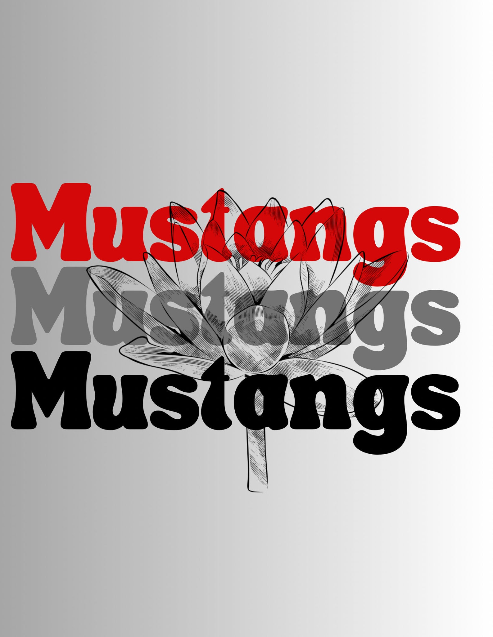 Noonan Mustangs Png - Etsy