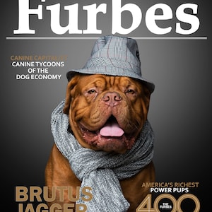 Custom Dog Portrait, Custom Dog Magazine Cover, Custom Pet Art, Custom ...