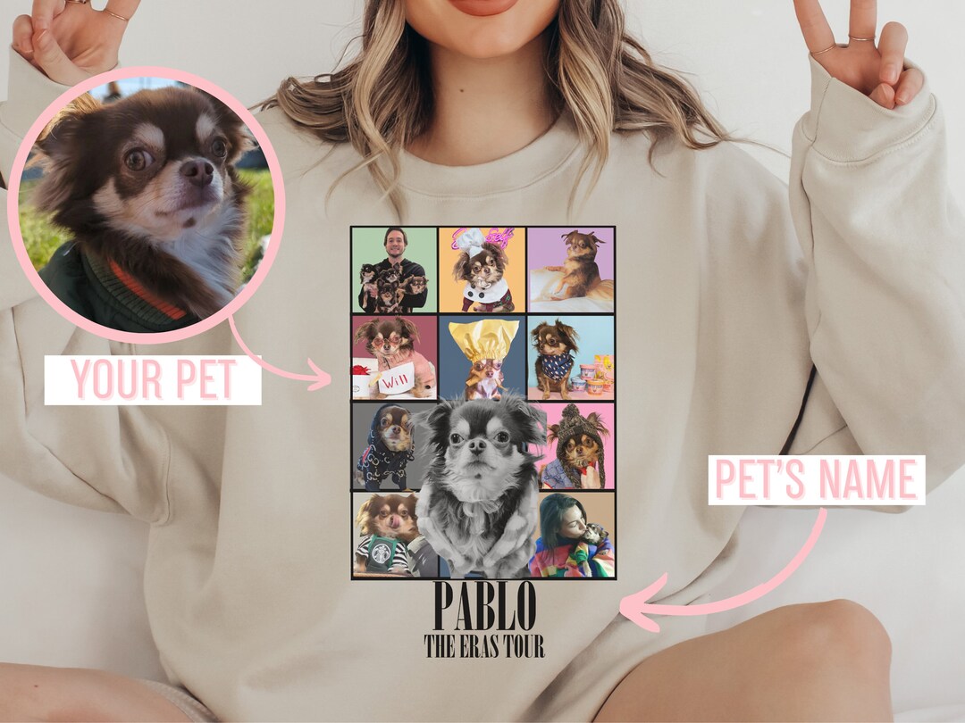 Customized Eras Tour Pet Sweatshirt, Custom Pet Sweatshirt ...