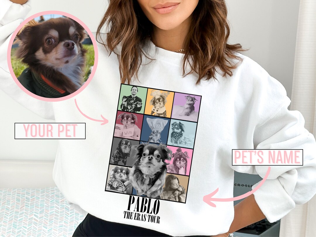 Customized Eras Tour Pet Sweatshirt, Custom Pet Sweatshirt ...