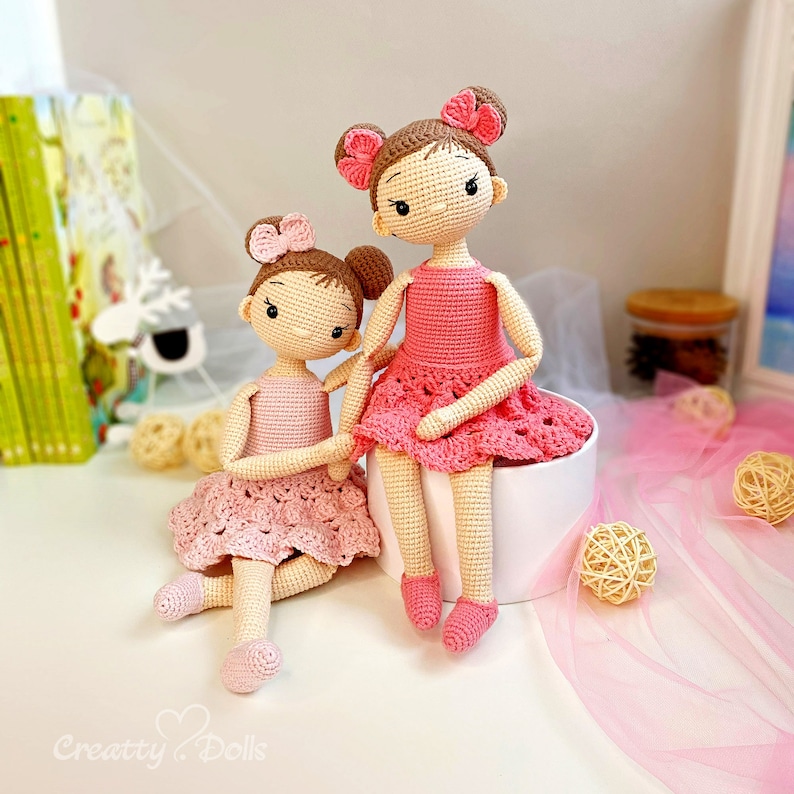 Ballerina Doll Amigurumi Doll Crochet Pattern Pdf English Etsy