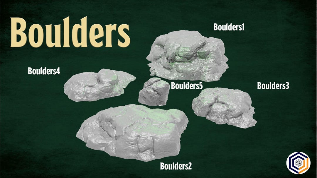 Conquest Creations Boulders Lord of the Rings Middle Earth Dnd Fantasy ...
