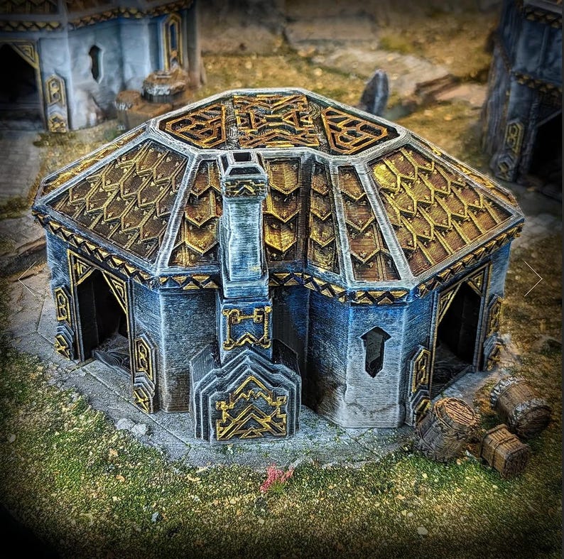 Durak Deep Dwarf House | Conquest Creations | Tabletop Terrain MESBG ...