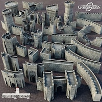 Ruined Round Tower: Tabletop Castle Terrain - Norman Fort - Etsy