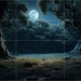 Werewolf Digital Backdrop, Digital Background, Forest Full Moon ...