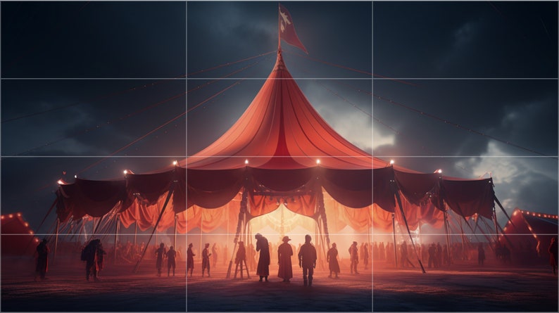 Circus Tent Digital Backdrop, Digital Background, Circus Tent ...