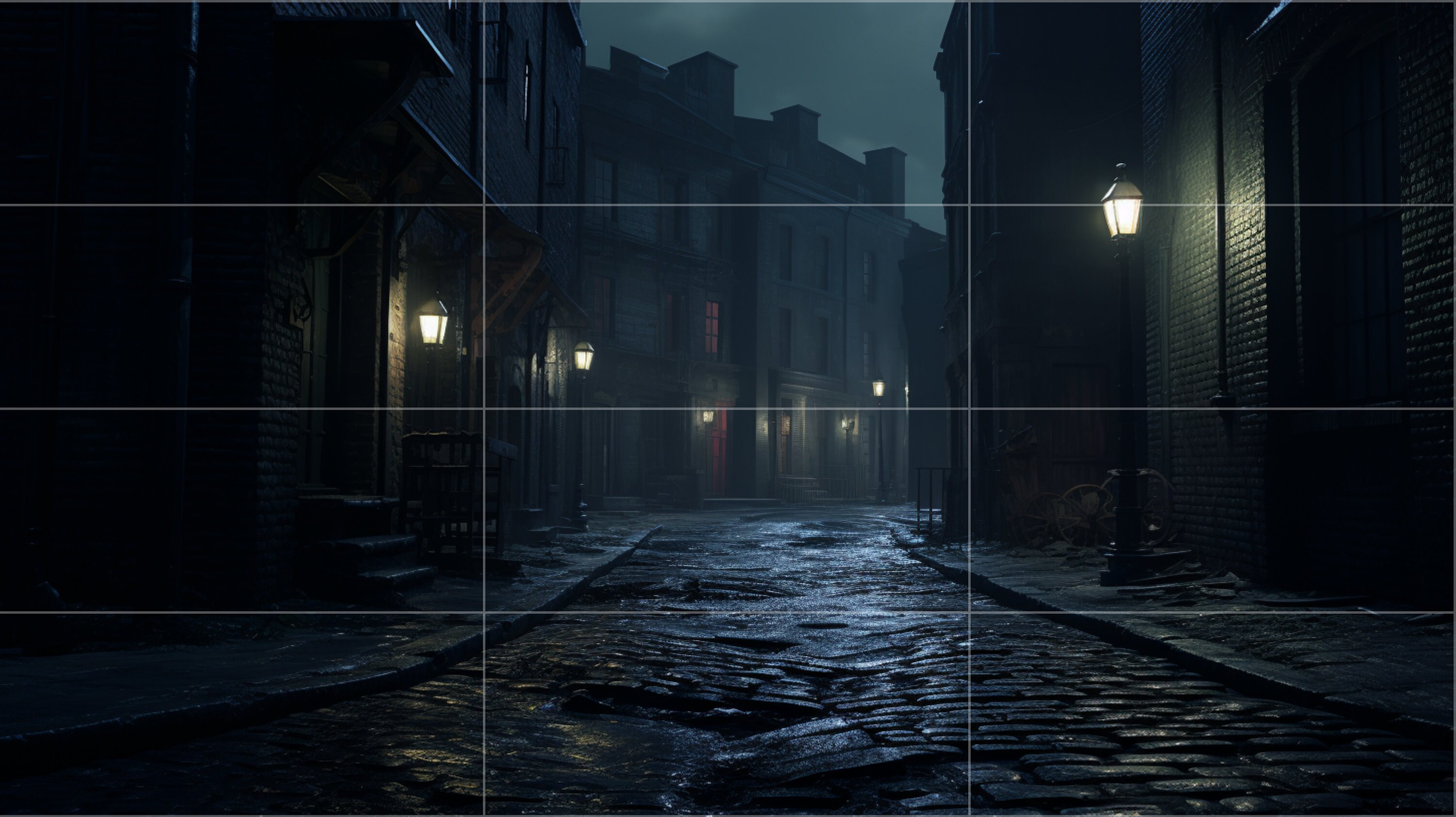 Goth Vampire Digital Backdrop, Digital Background, Scary Alyway and ...