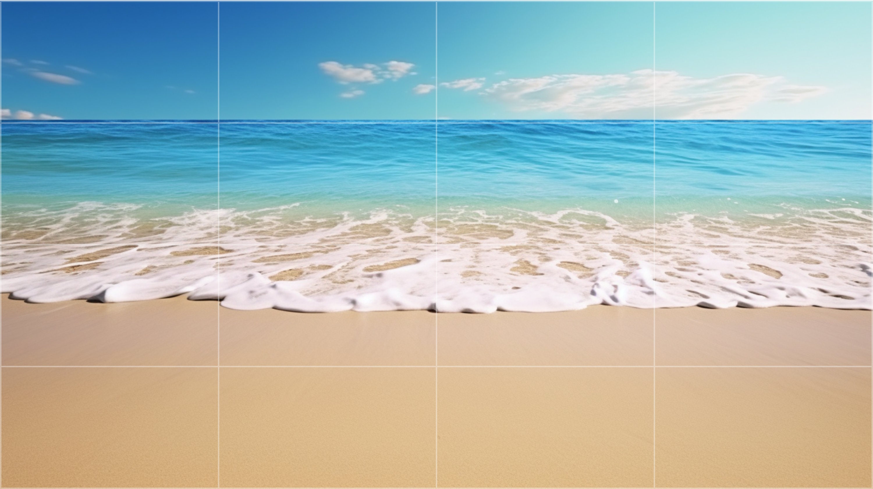 Summer Beach Digital Backdrop, Digital Background, Beach Background for ...