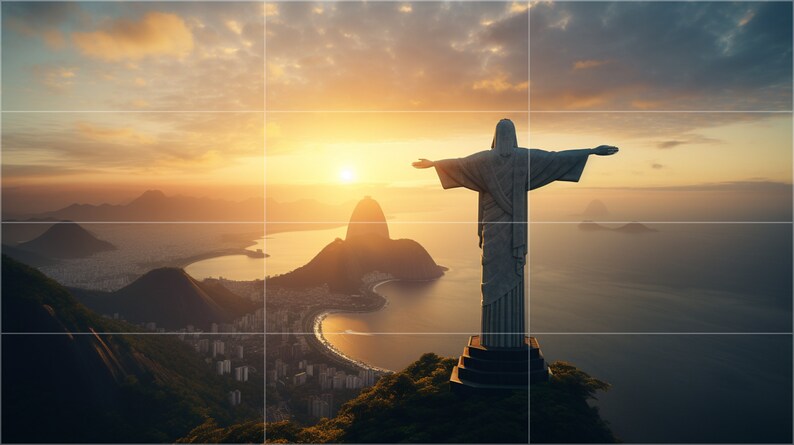 Christ the Redeemer Digital Backdrop, Digital Background, Rio De ...